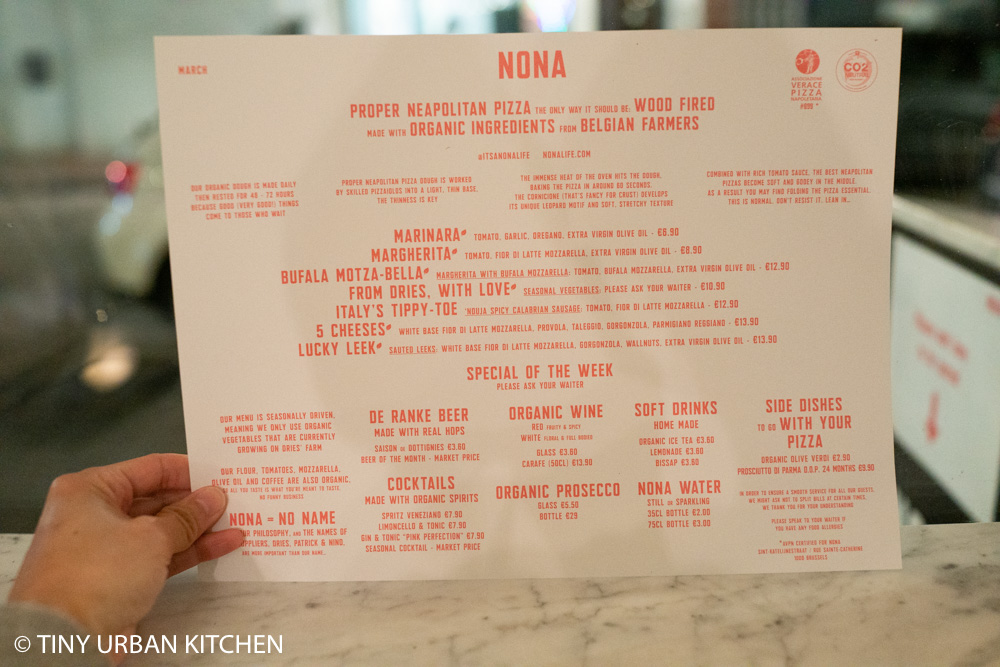 Nona Authentic Neapolitan Pizza in Brussels - Tiny Urban Kitchen